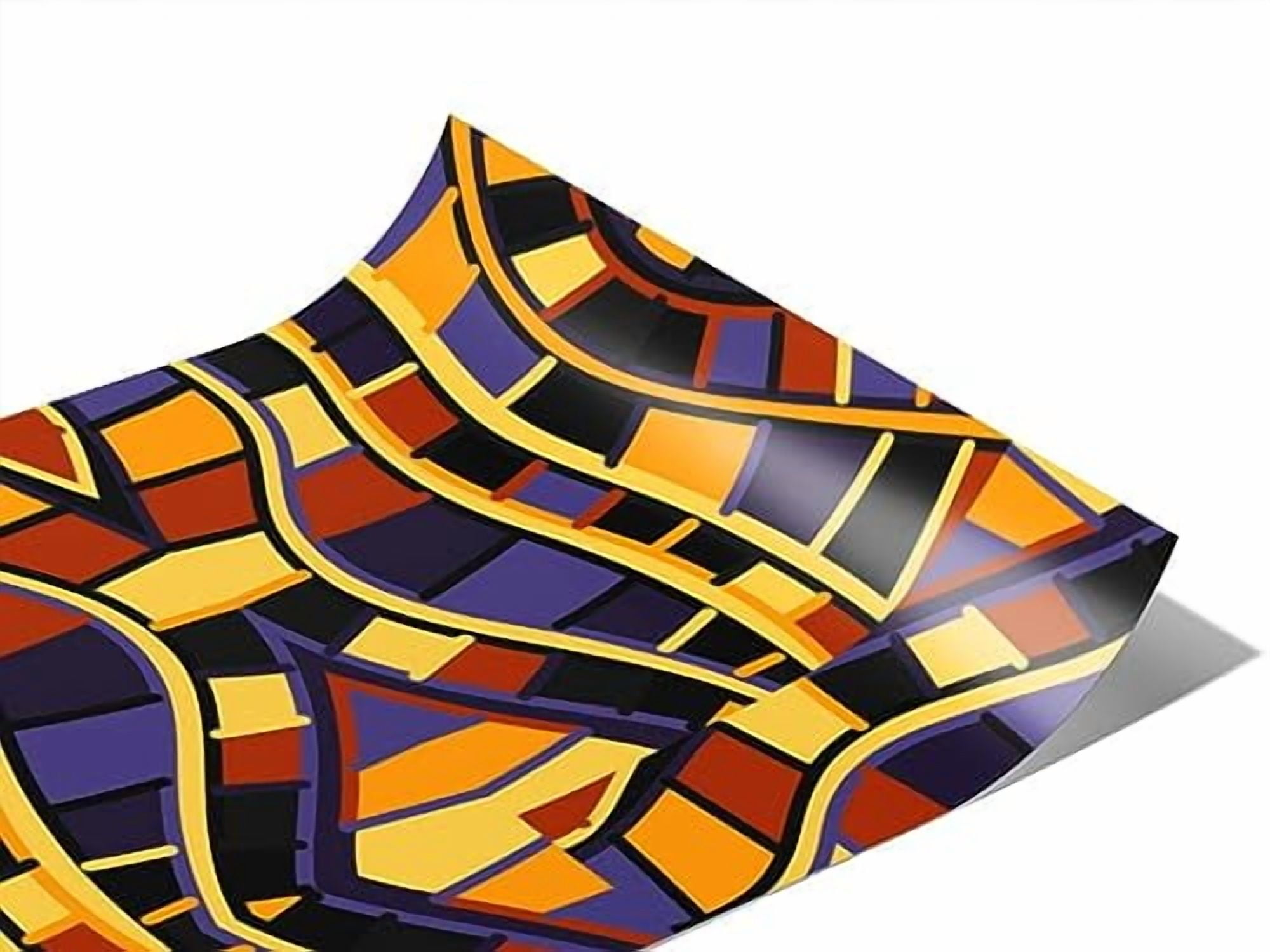 Rwraps Yellow Art Deco Beautiful Complexities Matte Vinyl Film Wrap ...