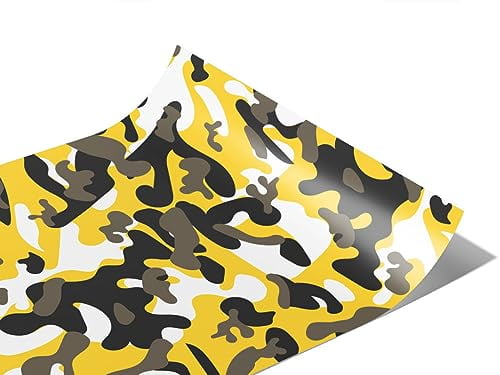 Rwraps Yellow Camouflage Goldenrod Flecktarn Matte Vinyl Film Wrap 59in ...