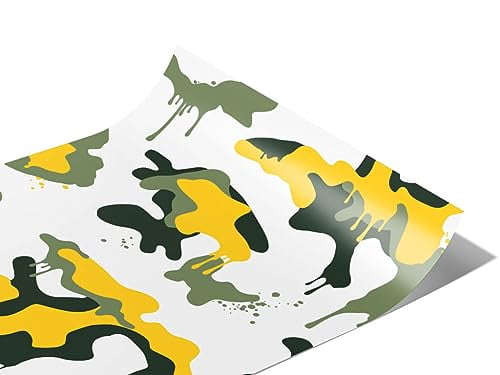 Rwraps Yellow Camouflage Urban Disguise Matte Vinyl Film Wrap 59in x ...