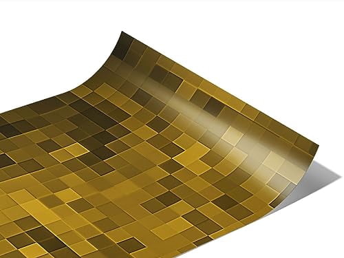 Rwraps Yellow Pixel Trombone Player Gloss Vinyl Film Wrap 59in x 20ft ...