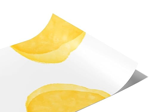 Rwraps Yellow Watercolor Your Vitamins Matte Vinyl Film Wrap 59in x 7ft ...