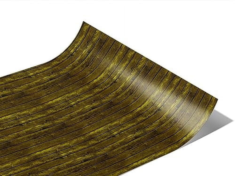 Rwraps Yellow Wood Plank Distressed Aureolin Matte Vinyl Film Wrap 59in ...