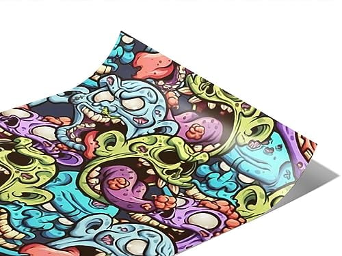 Rwraps Zombie Cranial Cravings Matte Vinyl Film Wrap 59in x 24ft Vinyl ...