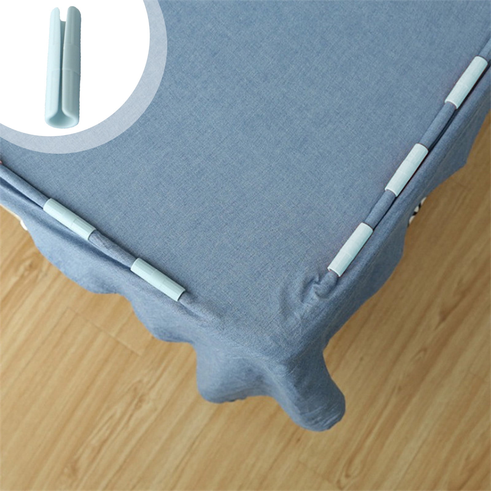 Rwvbm 10-Piece Sheet Fastener Clip Set-Slip Quilt & Bedding Clips Gray ...