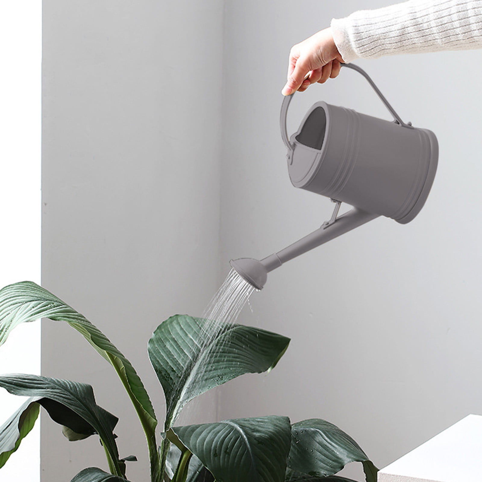 2L Plastic Watering Can for Indoor Plants Long Spout Kettle for Succulents,Flowers & Bonsai ...