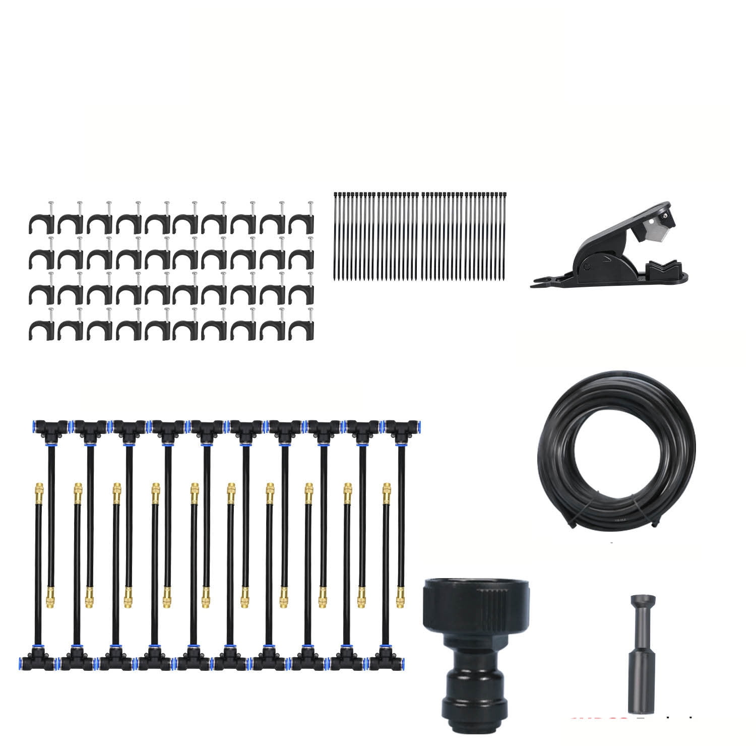 Rwvbm 360 Curved Automatic Garden Irrigation System 32.8ft Hose 10 ...