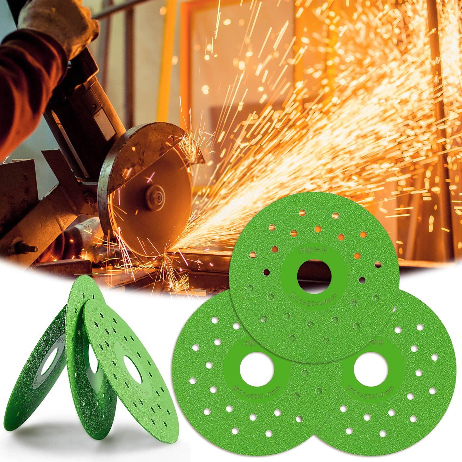 Rwvbm 3PCS 4-Inch Super Thin Cutting Discs for Porcelain,Glass,Ceramic ...