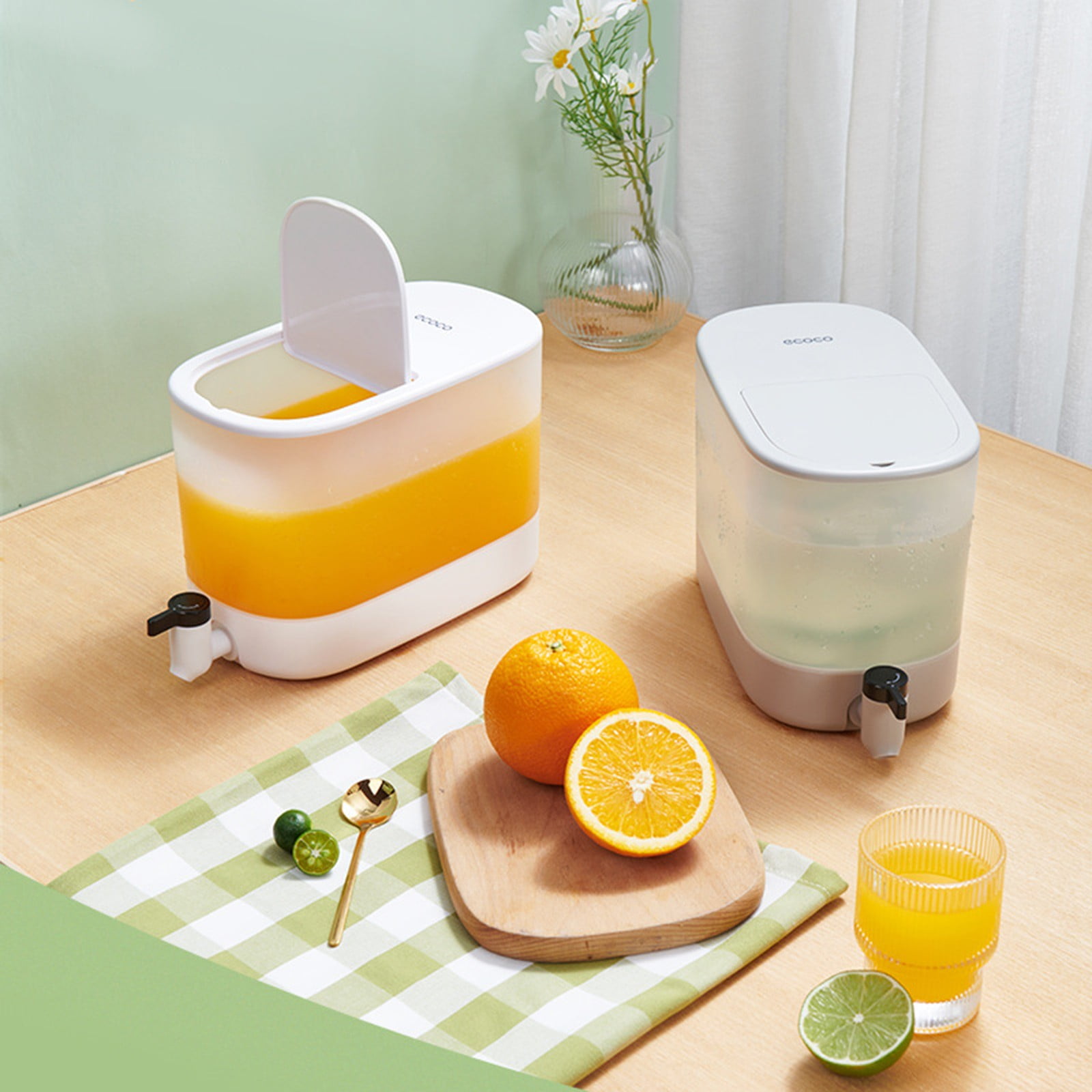 Rwvbm 4L Cold Water Dispenser with Faucet - Premium Beverage Container ...