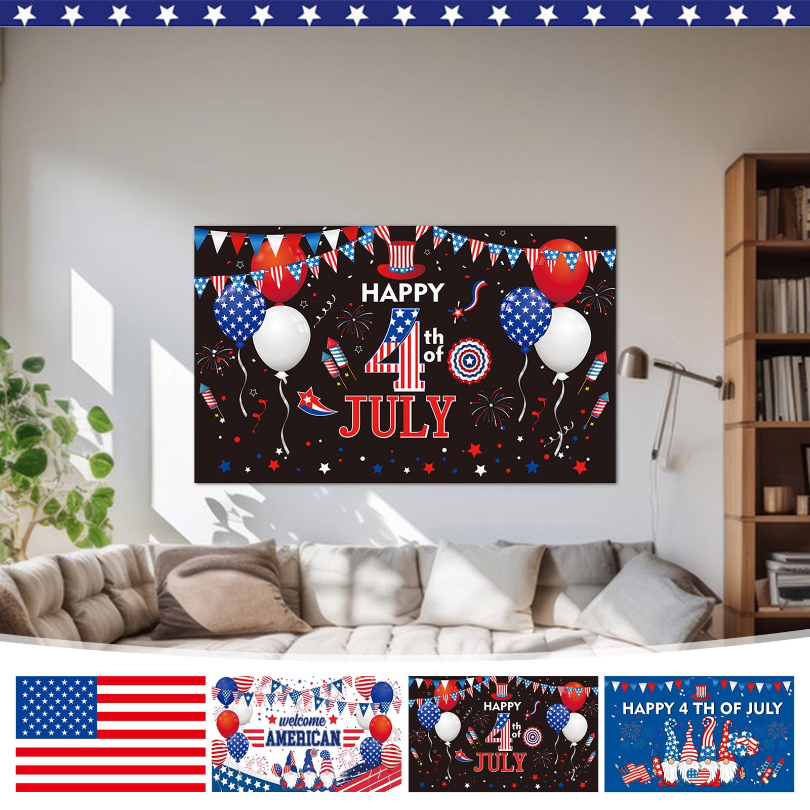 Rwvbm 4th of July Backdrop, Patriotic Photography Background with ...