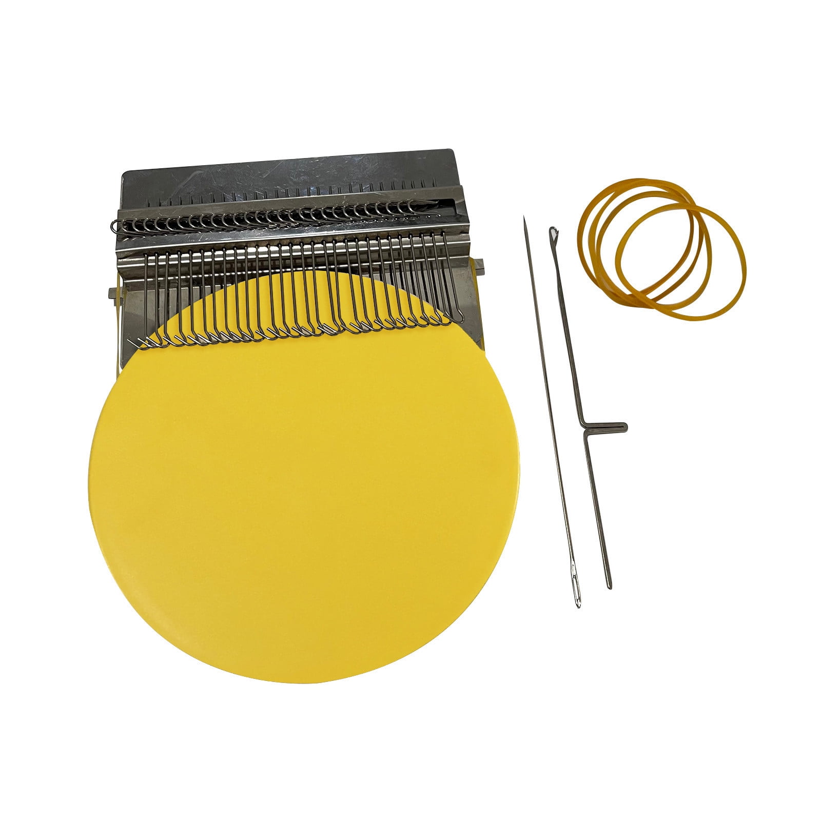 Antique Hand Weaving Tool Small Home Darning with 28 Hooks Wooden Disc ...