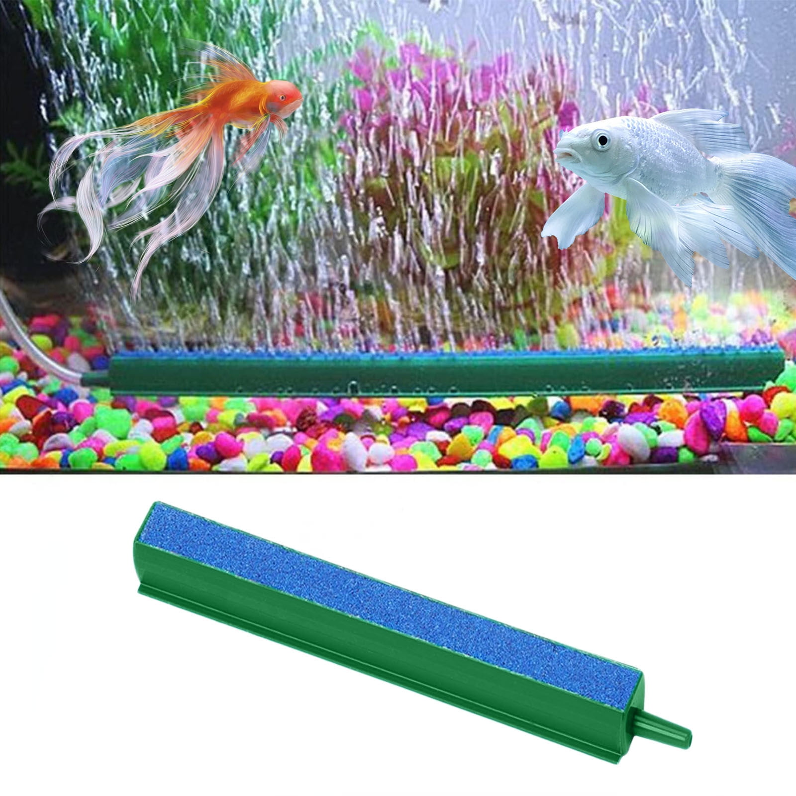 Aquarium Stone Bar 11.5cm,Blue Oxygen Diffuser for Fish Tank,Bubbler ...