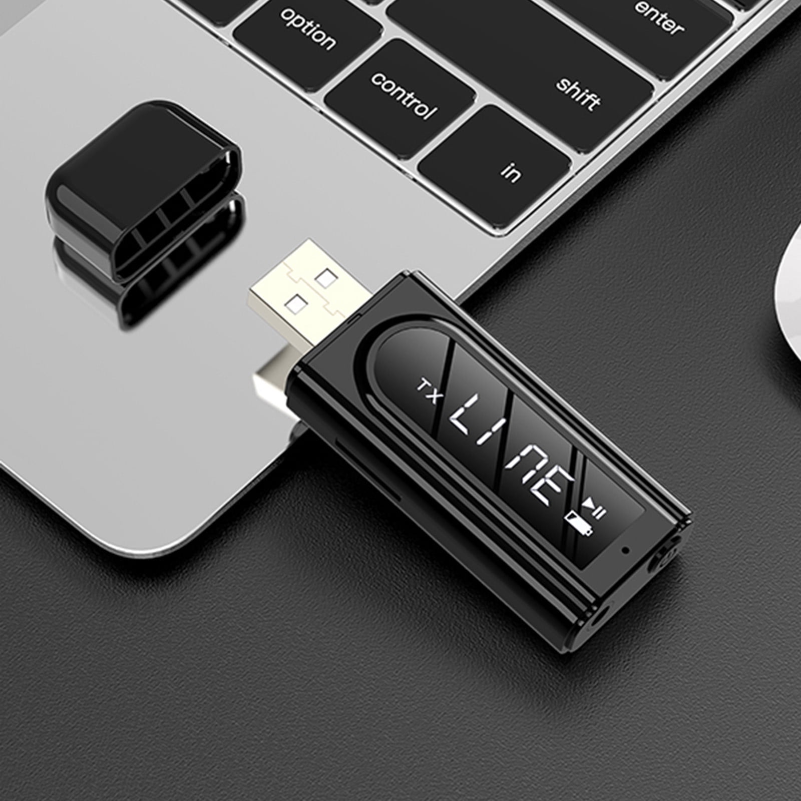 Rwvbm Bluetooth 5.1 Car FM Transmitter & USB Adapter MP3 Playback Aux Audio Output Built-in DSP ...