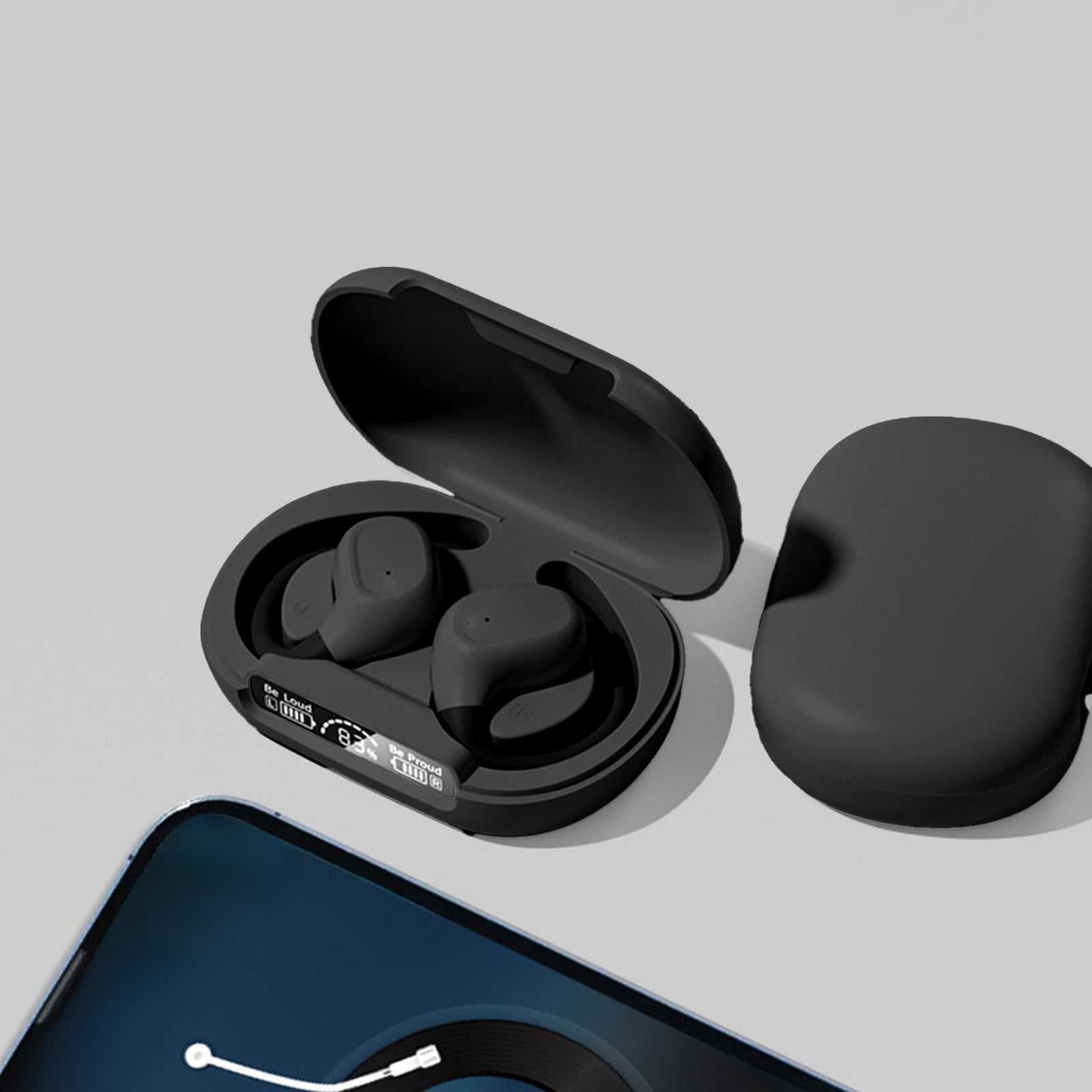 Rwvbm Bluetooth Earbuds,Hanging Ear Type Large Capacity Built-in ...