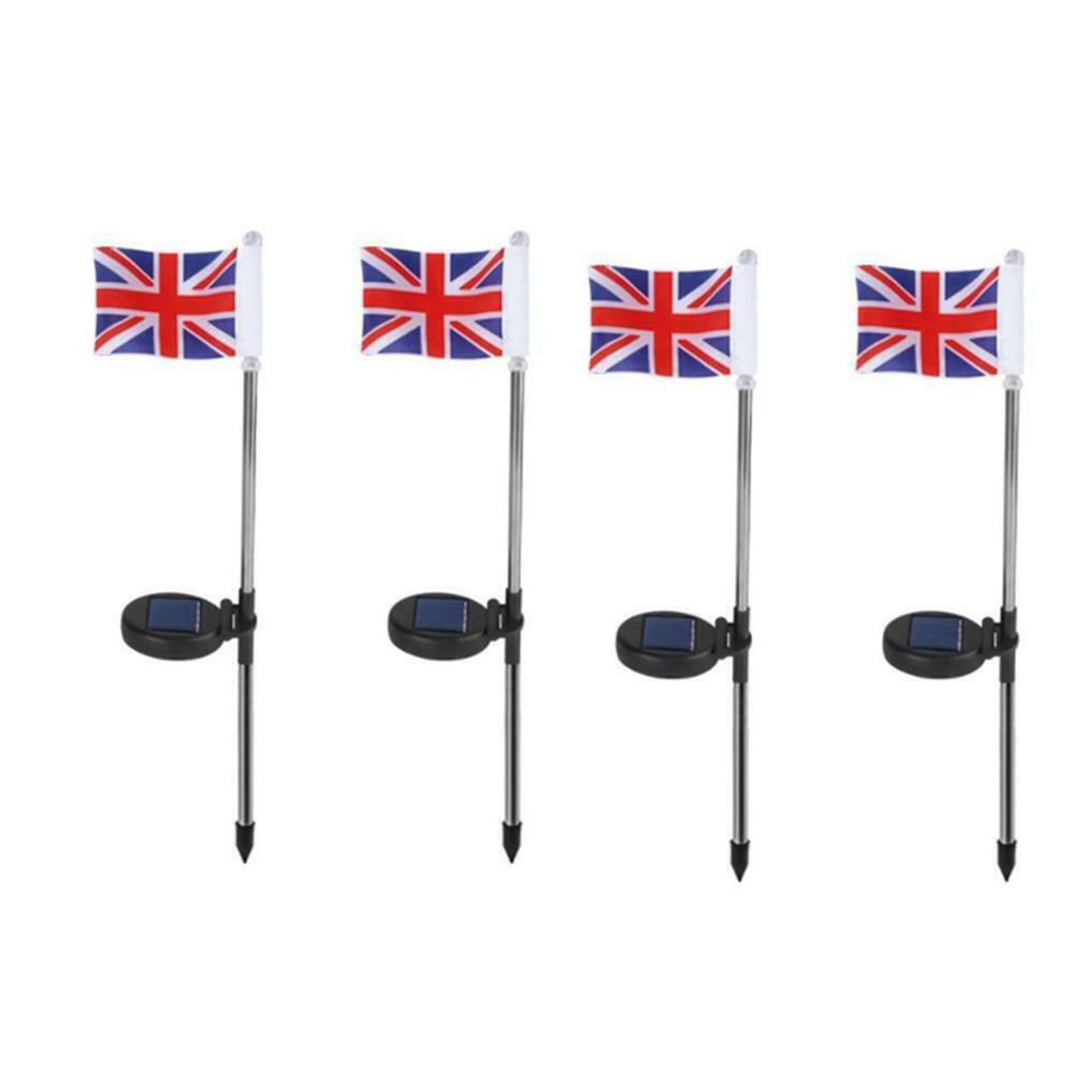 Rwvbm British Flag Solar Garden Lights - Waterproof IP44 Outdoor Decor ...