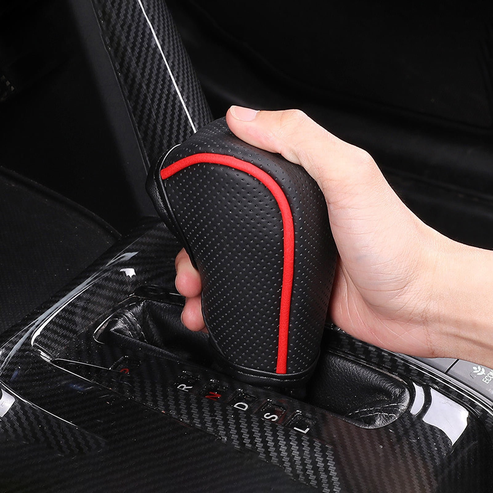 Rwvbm Car Handbrake & Gear Lever Cover Set Cute Cloth Interior Decor ...