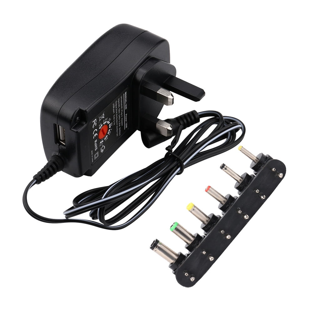 Universal Power Supply Adapter,6 Interchangeable Plugs,Voltage Selector ...
