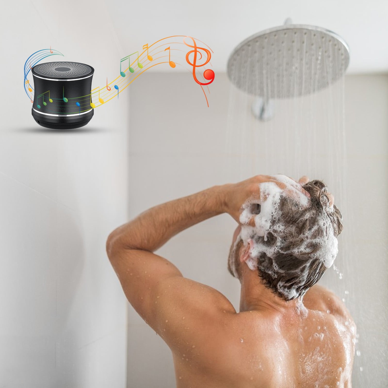 Rwvbm Computer Speakers for Desktop Pc,Bluetooth Shower Speaker With ...