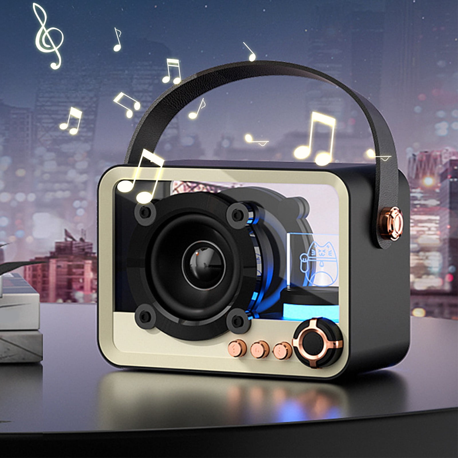 Rwvbm Computer Speakers for Desktop Pc,Transparent Bluetooth Speaker ...