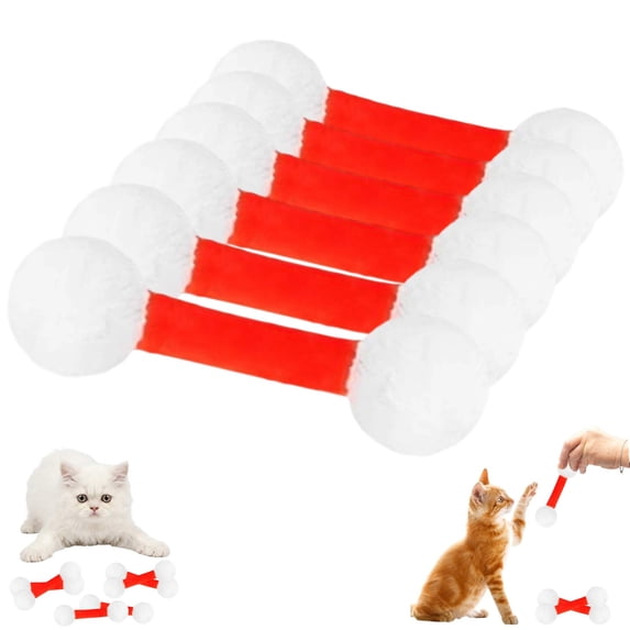 Rwvbm Cotton Rope Cat Toy, Interactive Teething Stick for Kittens and ...