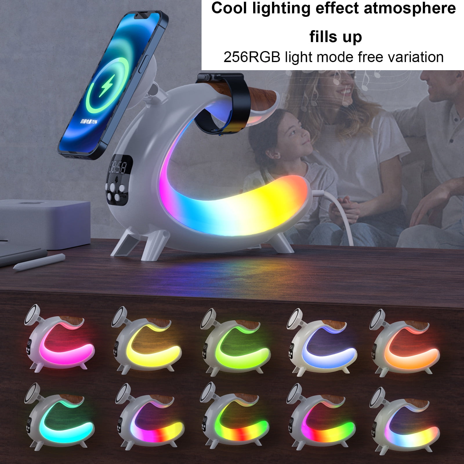 Rwvbm Cygnet Magnetic Wireless Charging Bluetooth Speaker, 15W Fast ...