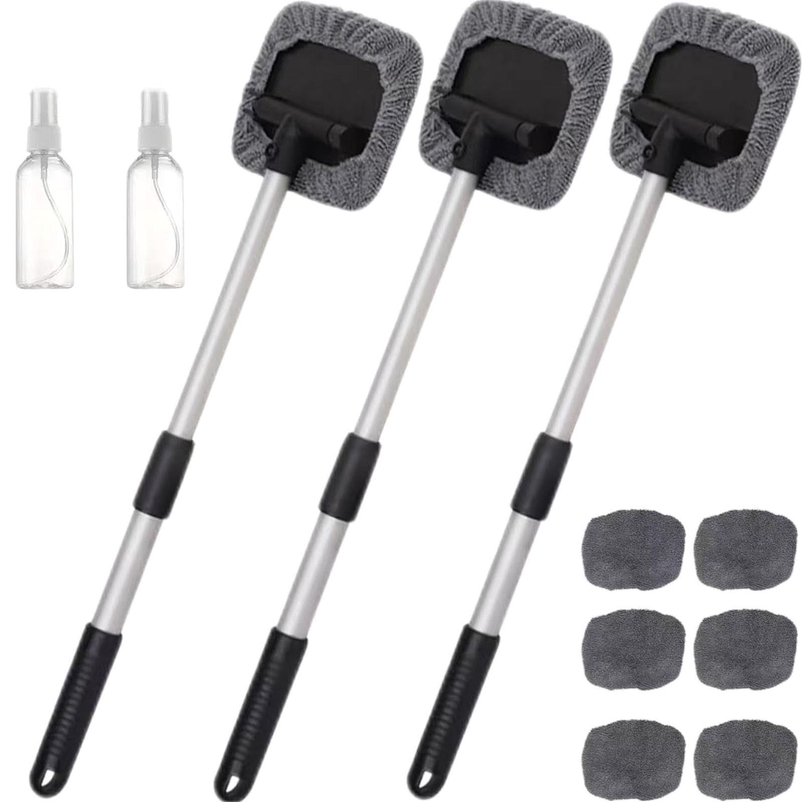 Rwvbm Expandable Magnetic Car Window Cleaner with Reusable Microfiber ...
