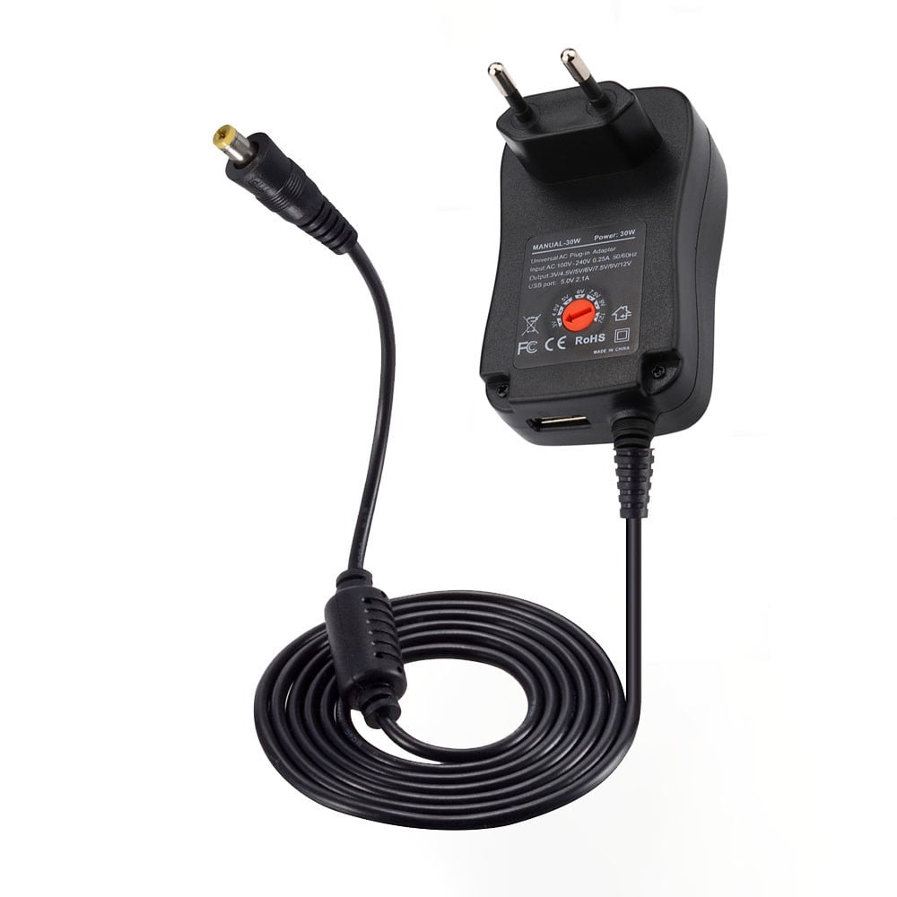 30W Power Adapter,Universal Multi-Voltage AC Adapter,8 Plug Tips,3V-12V ...
