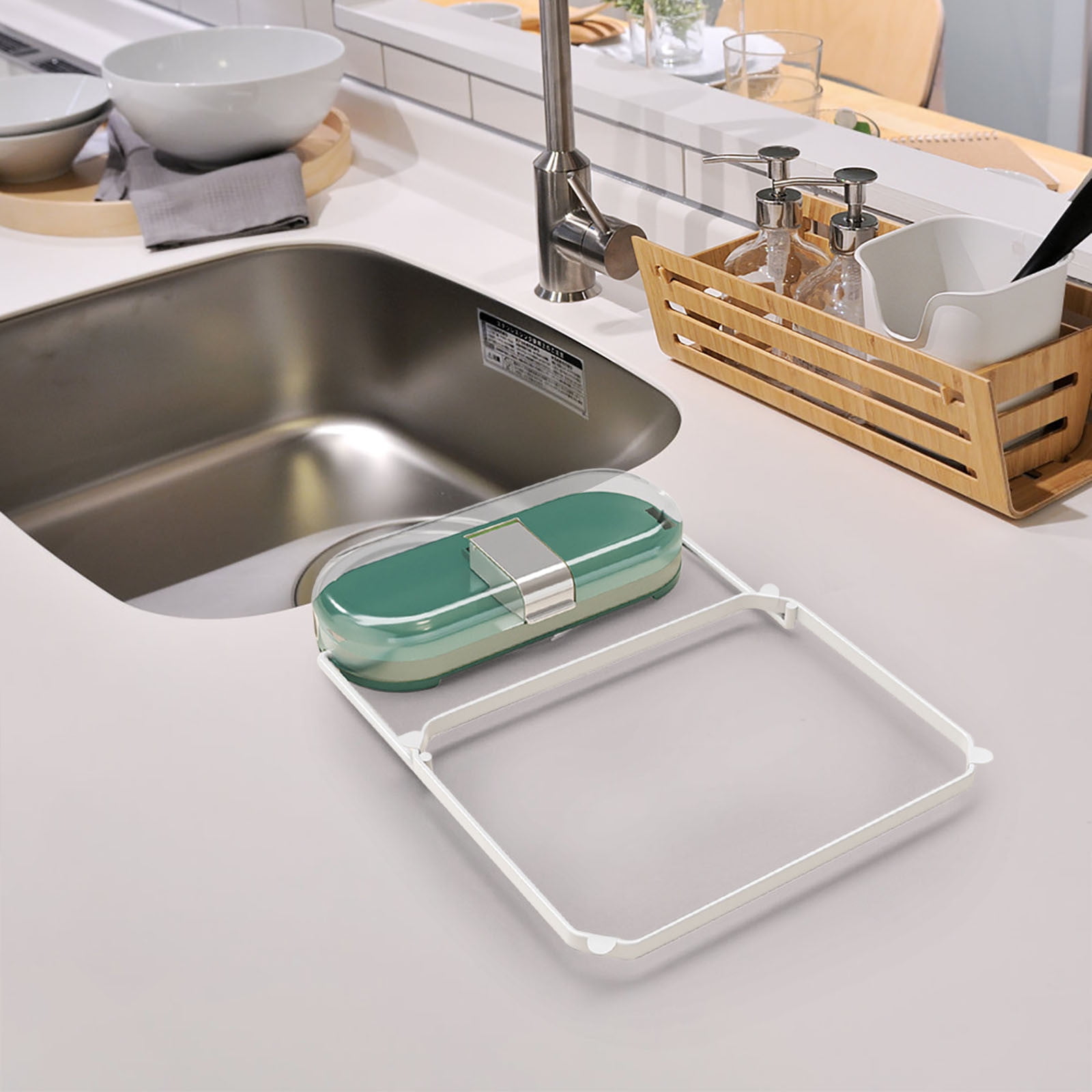 Kitchen Sink Filter,Suction Cup Mesh Frame,Disposable Food Waste Filter ...