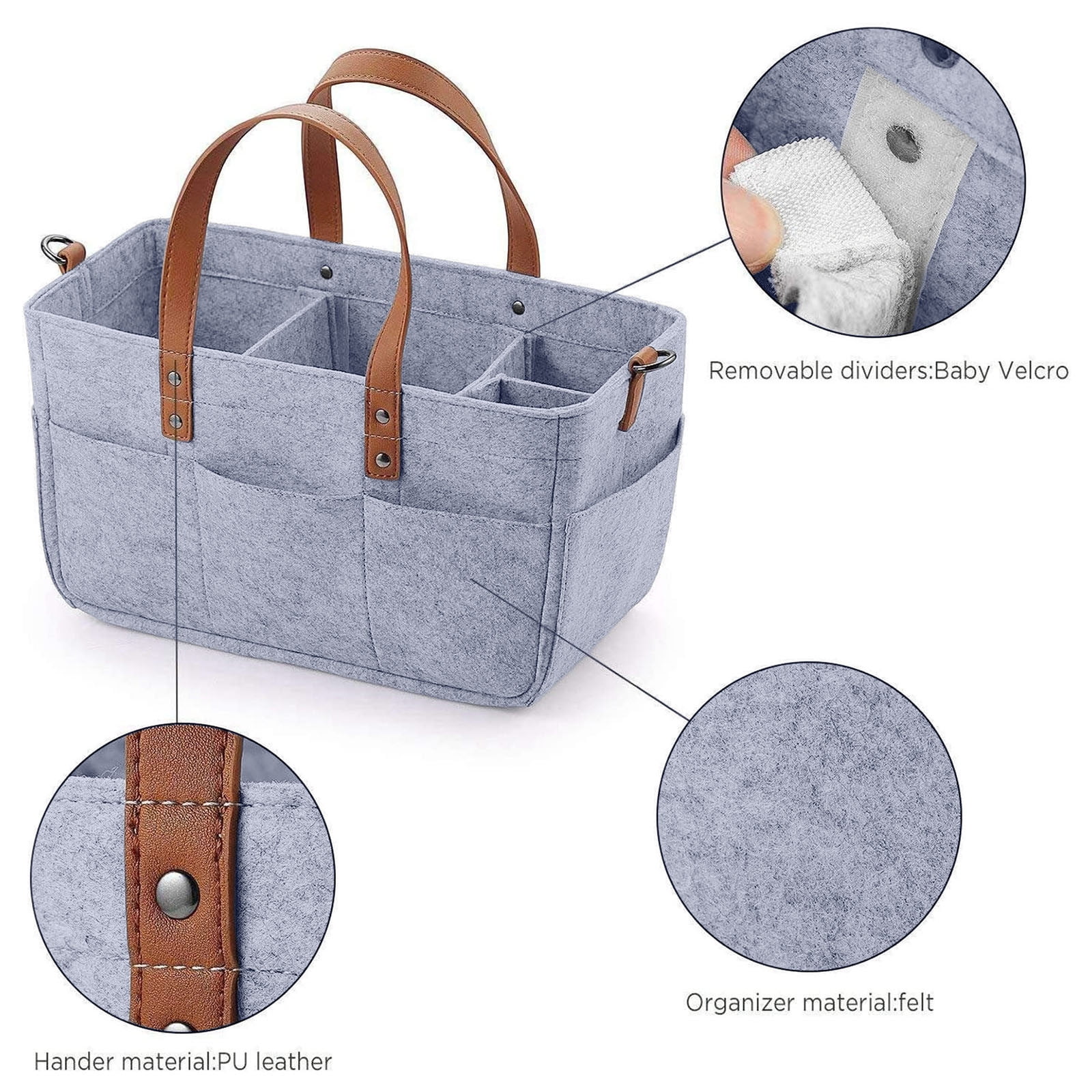 Rwvbm Foldable Storage Bag with Changeable Compartments-Portable ...