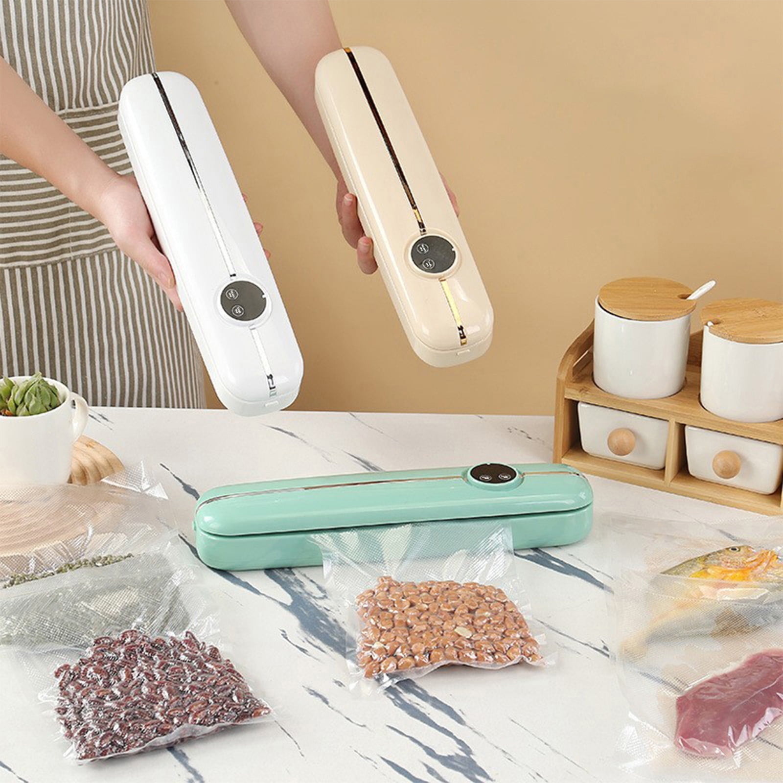 Vacuum Sealer,Food Preservation Machine,Automatic Food Sealing System ...