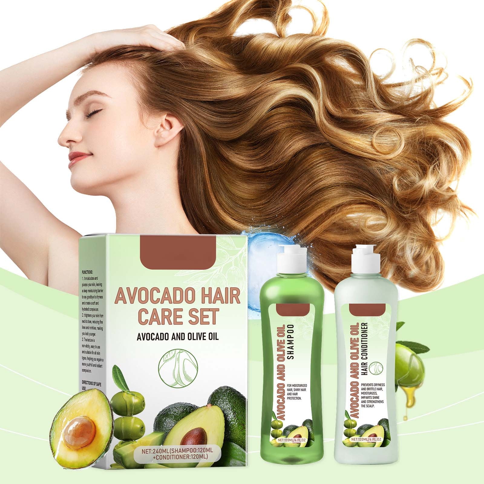 Rwvbm Gifts for Women Avocadoes Oil Nourishment Shampoo Set Deeply ...