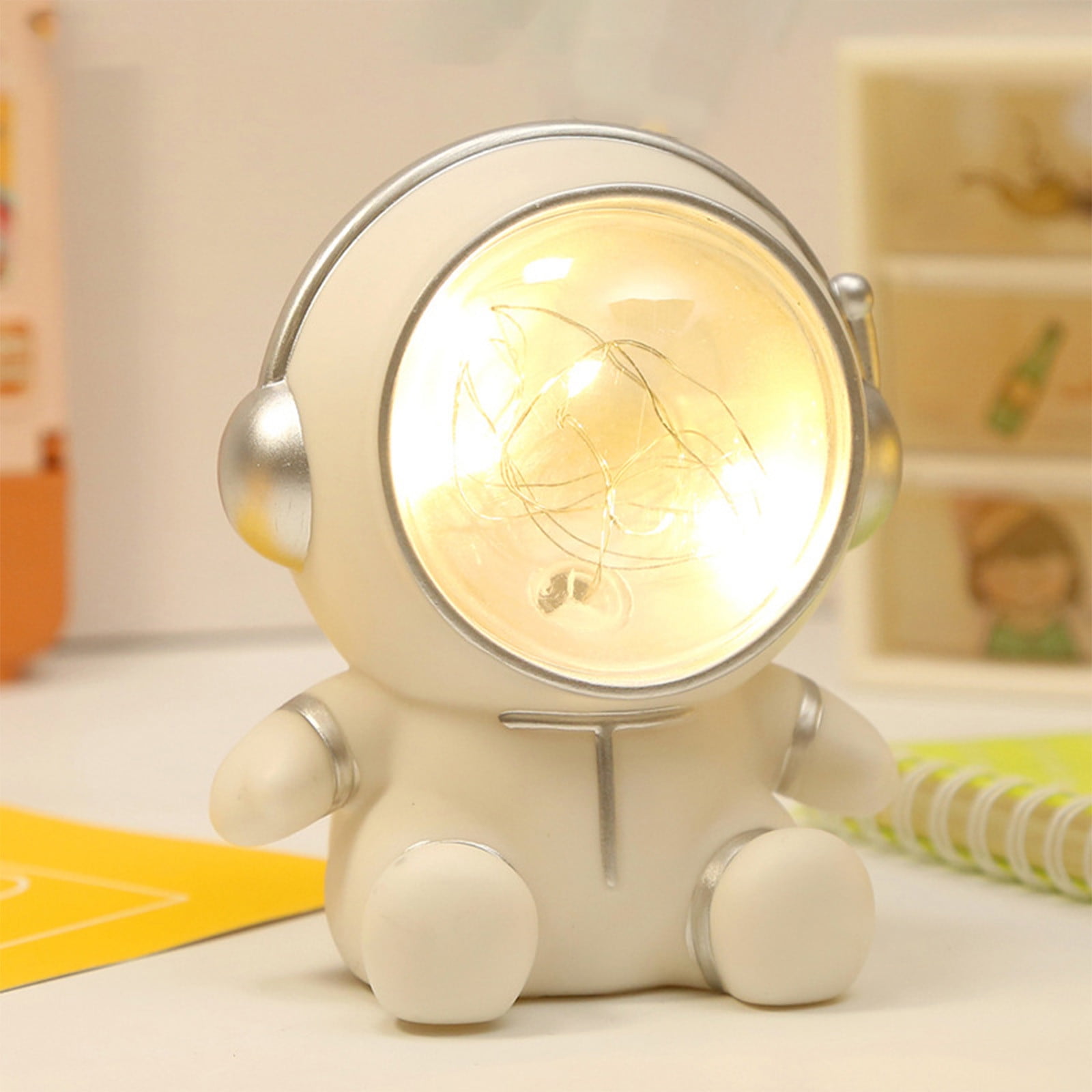 LED Astronaut Bank with Built-in Lights Hanging & Tabletop Decor ...