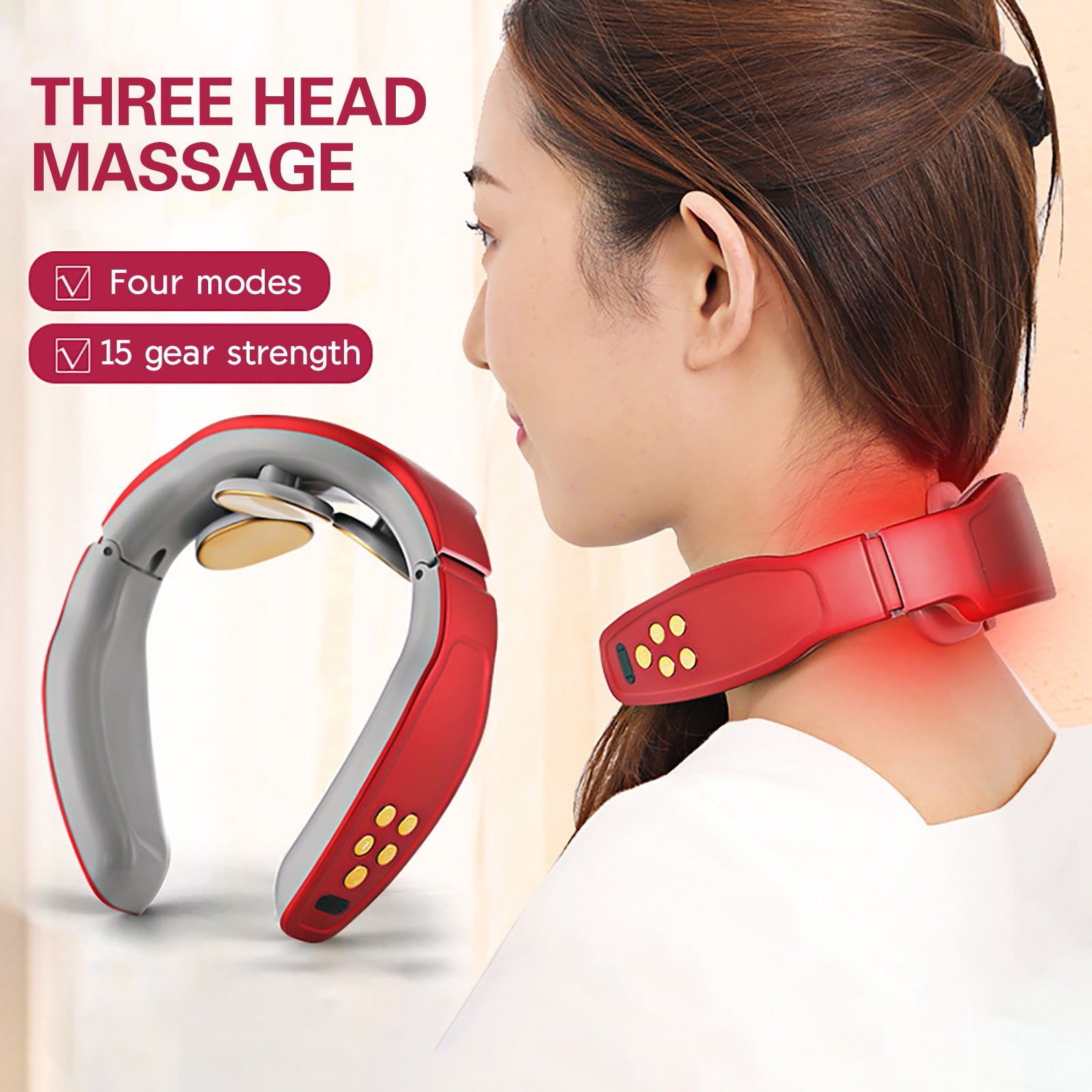 Rwvbm Massagers Neck Massagers with Heat,Neck For Pain Relief ...