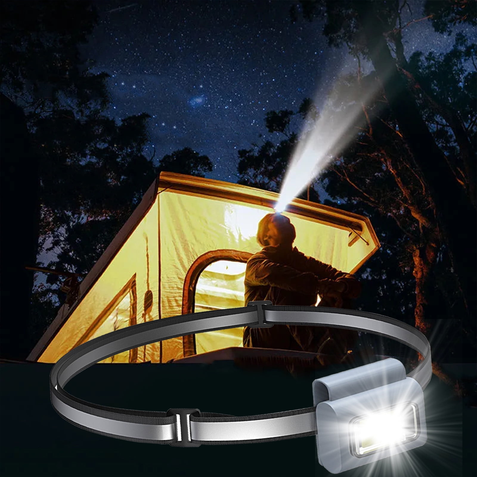 Rwvbm Night Running Clothespin Lights Camping Outdoor COB Bead Work ...