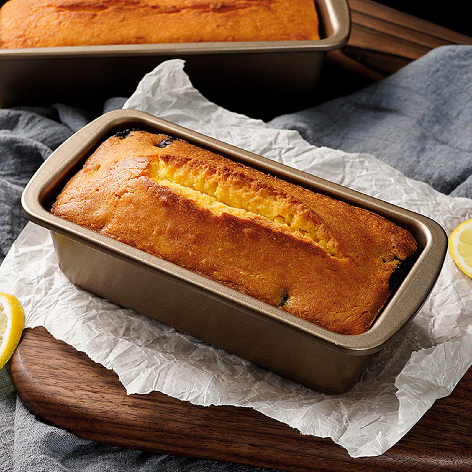 Non-Stick Carbon Steel Bread Baking Tray-10.82x3.74x2.16 Inches,Heat Up ...