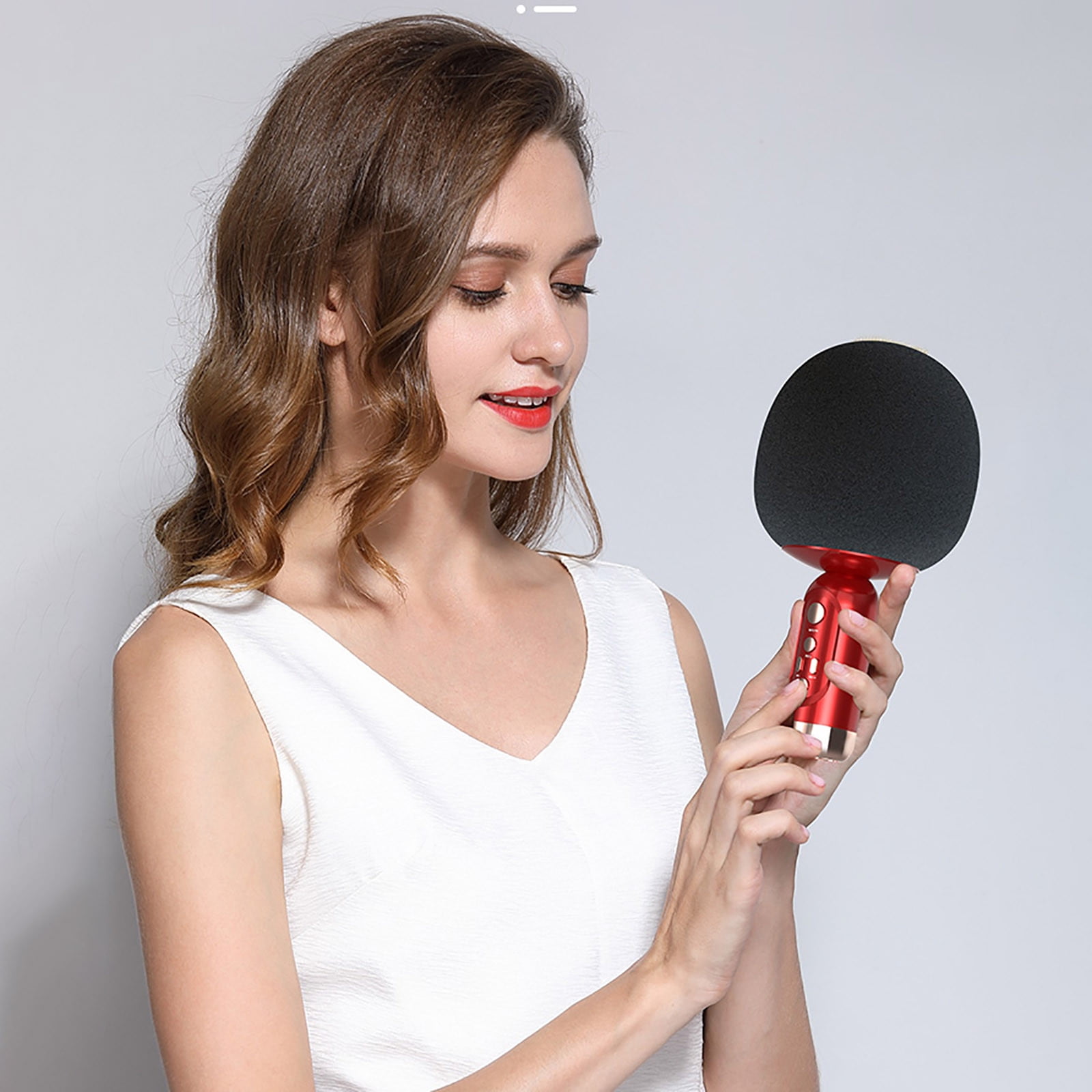 Wireless Microphone,Bluetooth Condenser Mic,Hi-Fi Sound Quality,Built ...