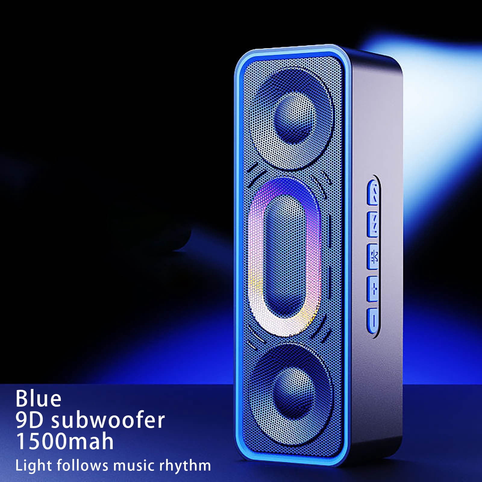 SC219 Bluetooth Speaker,Colorful Flashing Light Mini Speaker,9D ...