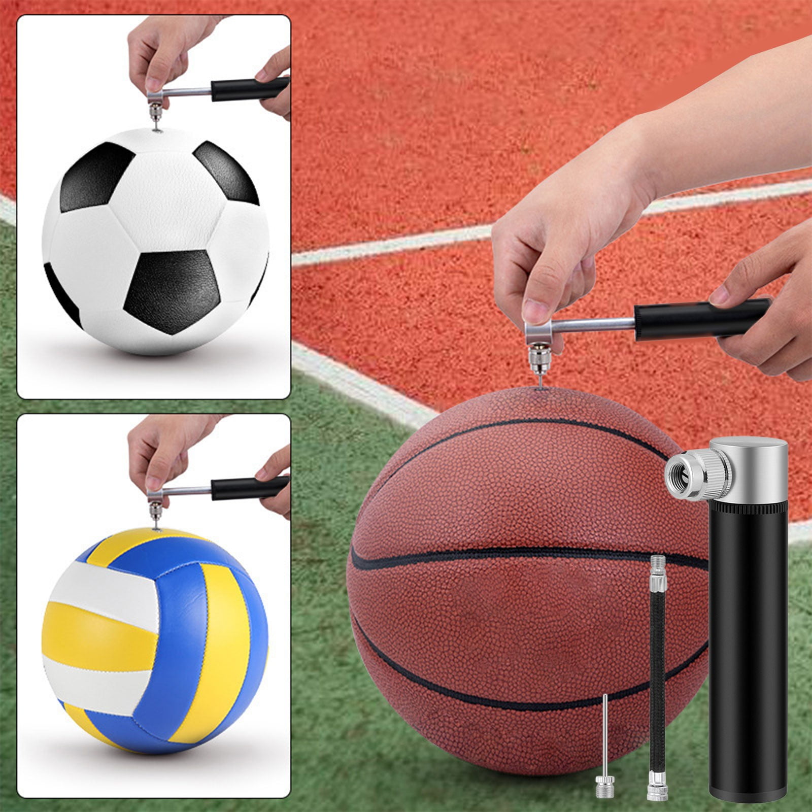 Portable Mini Bike Pump-High Pressure Handheld Inflator for Tires ...