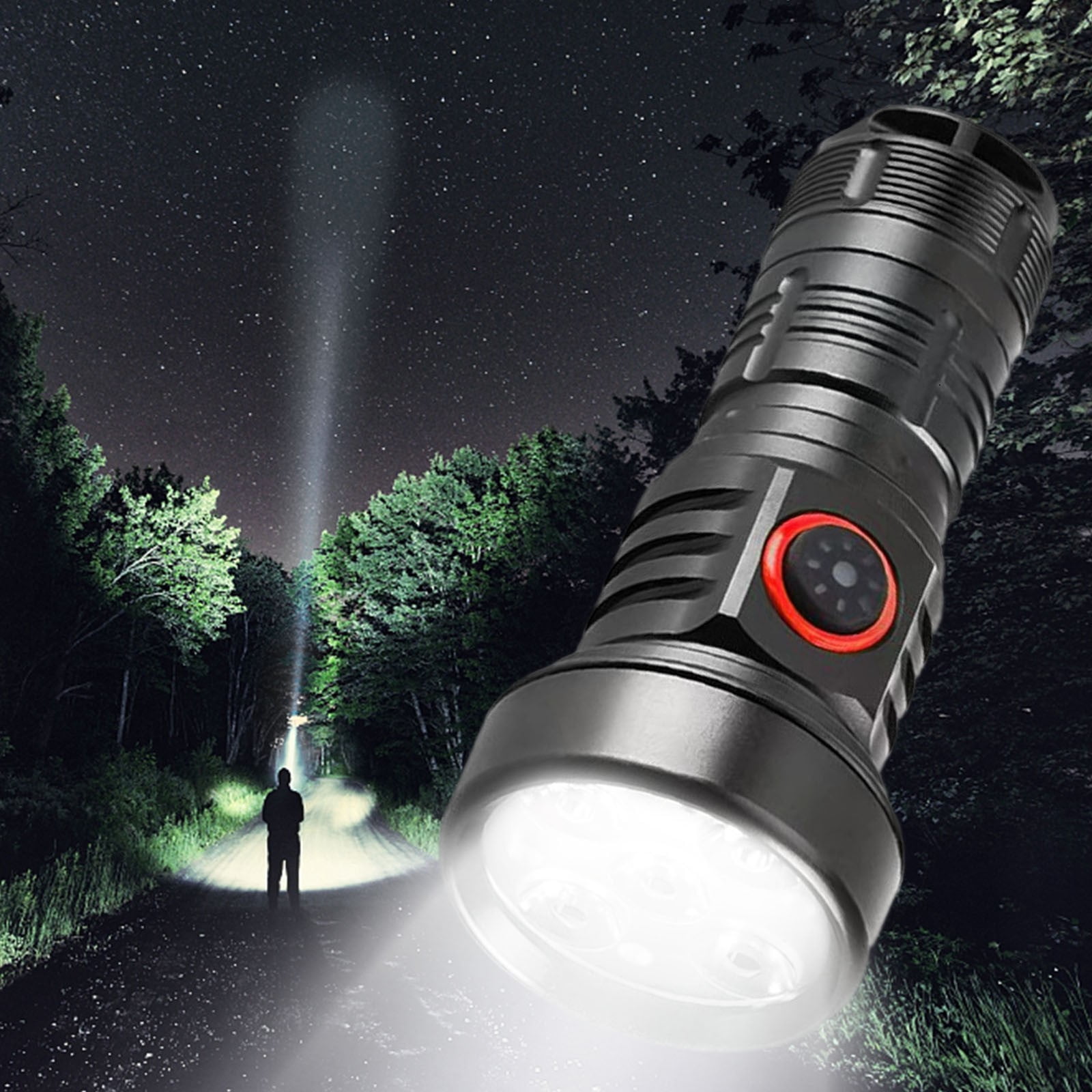 Rechargeable Mini Flashlight Keychain 5 Light Modes Compact & Powerful ...