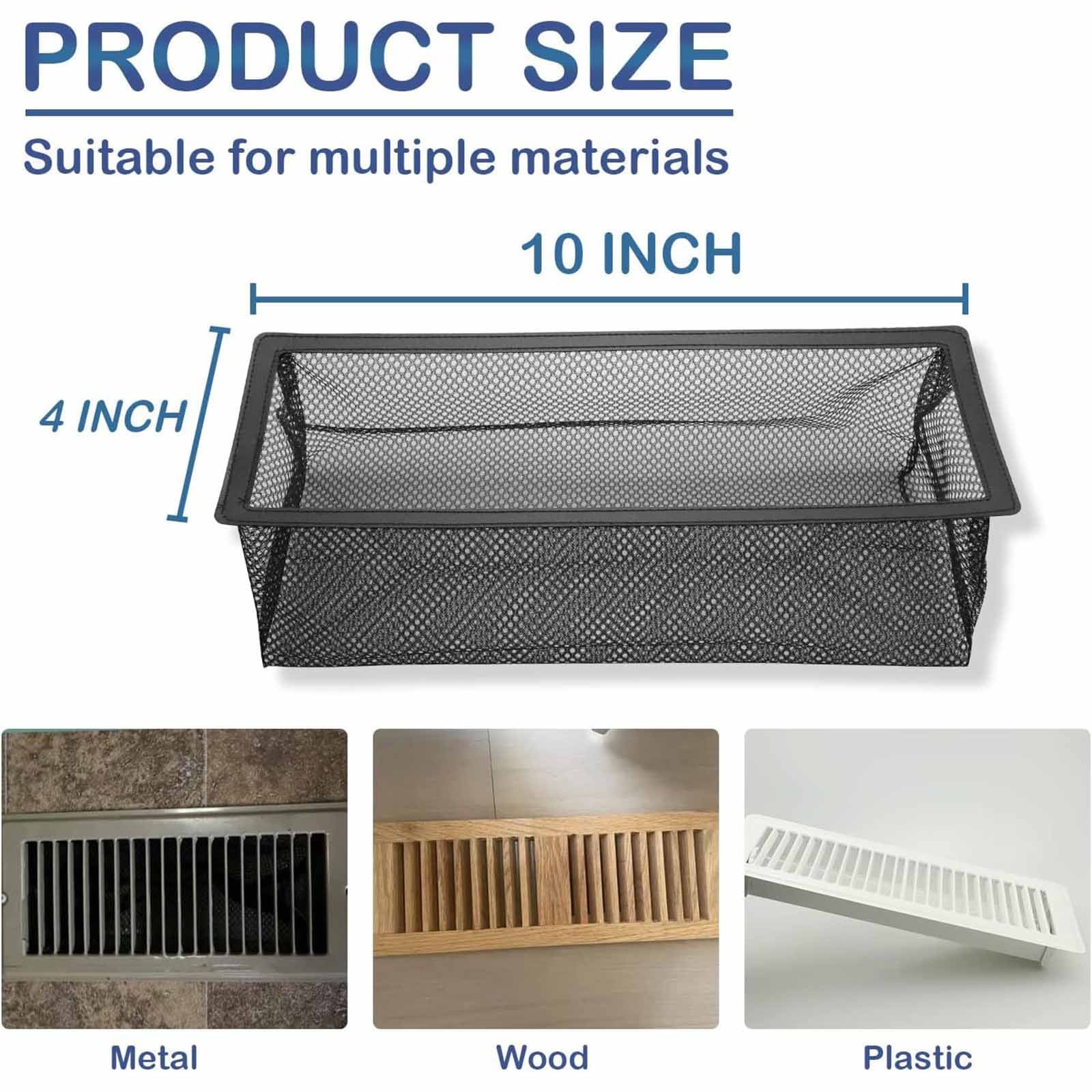 Floor Vent Filter,Mesh Trough Catcher Bag,Pet Debris Collector,Easy ...
