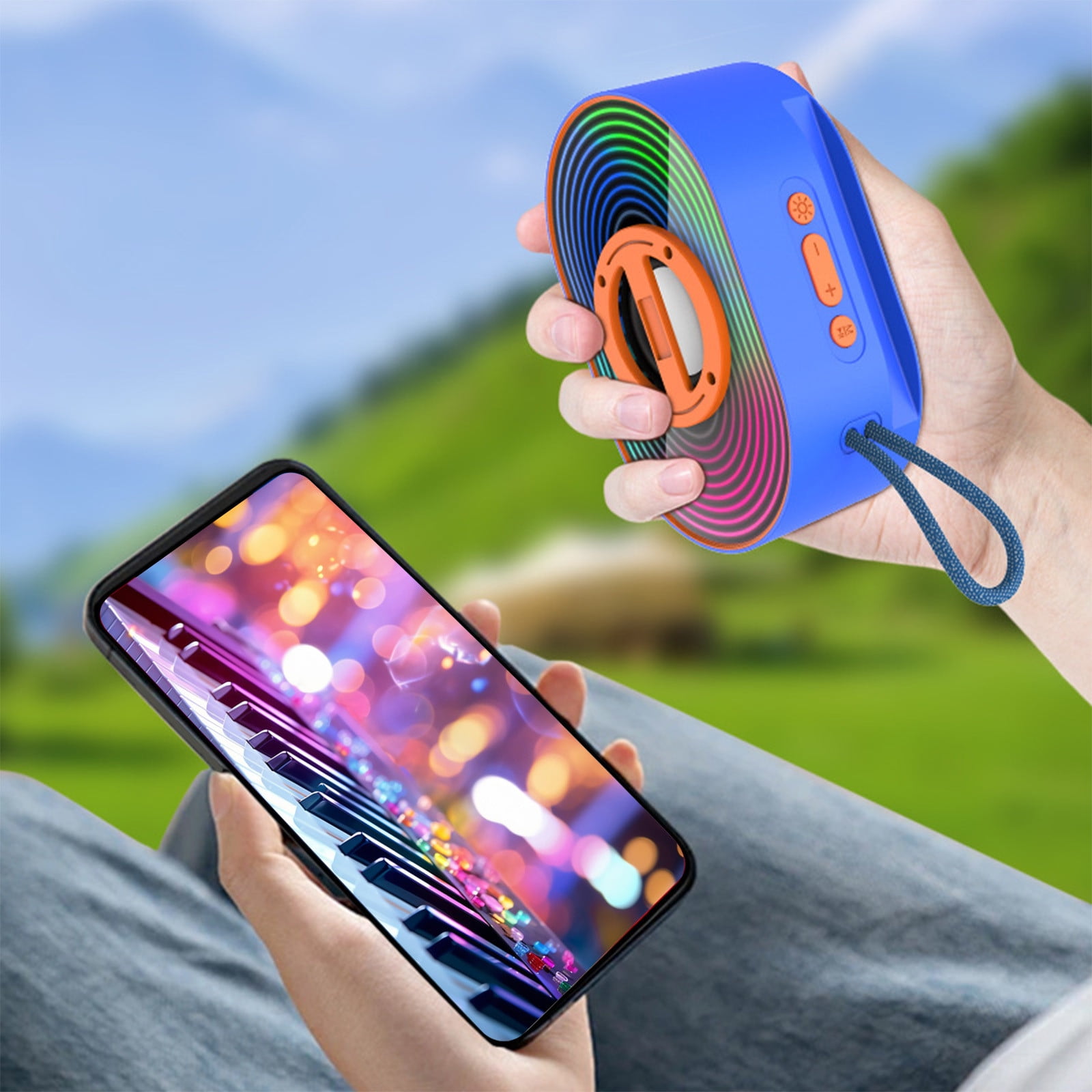 Rwvbm Speakers for Pc,Mini Bluetooth Speaker Atmospheres Mirror ...