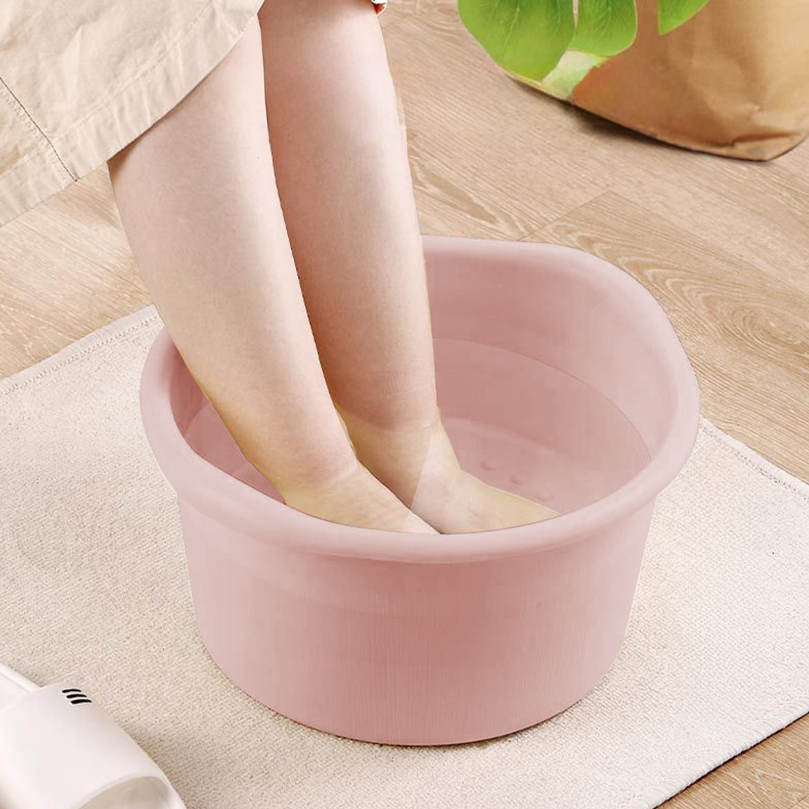 Rwvbm Thickened Plastic Foot Soaking Bucket Over Calf Height Massage ...