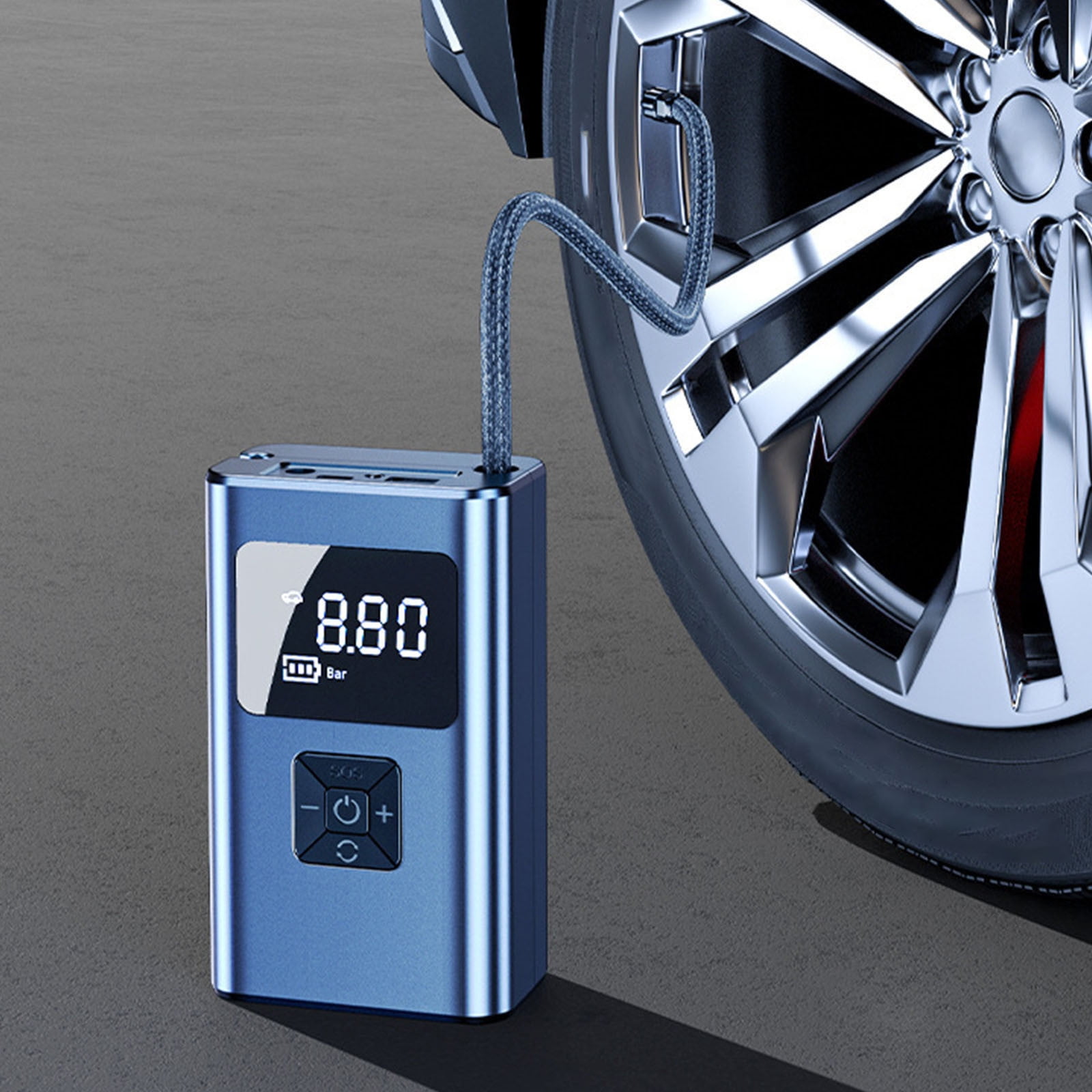 Wireless Tire Inflator,High Power Portable Pump,Motor Turbo Technology ...