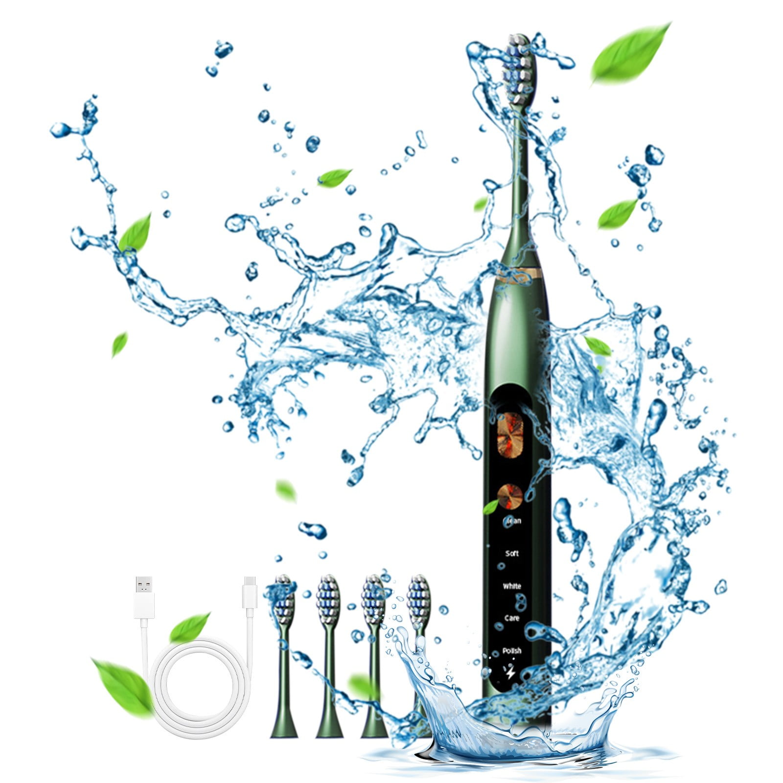 Rwvbm Toothbrush,IPX7 Rated Toothbrush High-end Texture 5 Cleaning ...