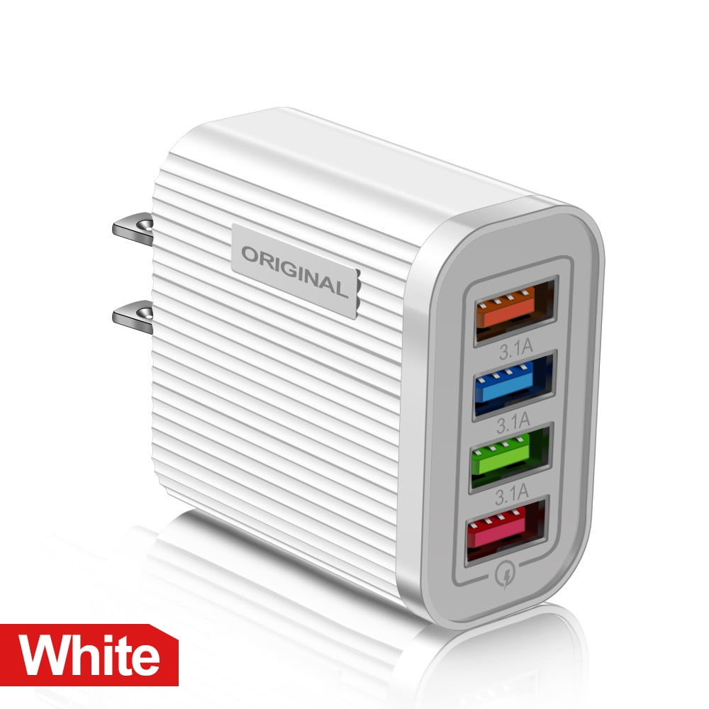 2.4A Travel Charger,USB Ports Wall Charger,Smart Digital Display ...