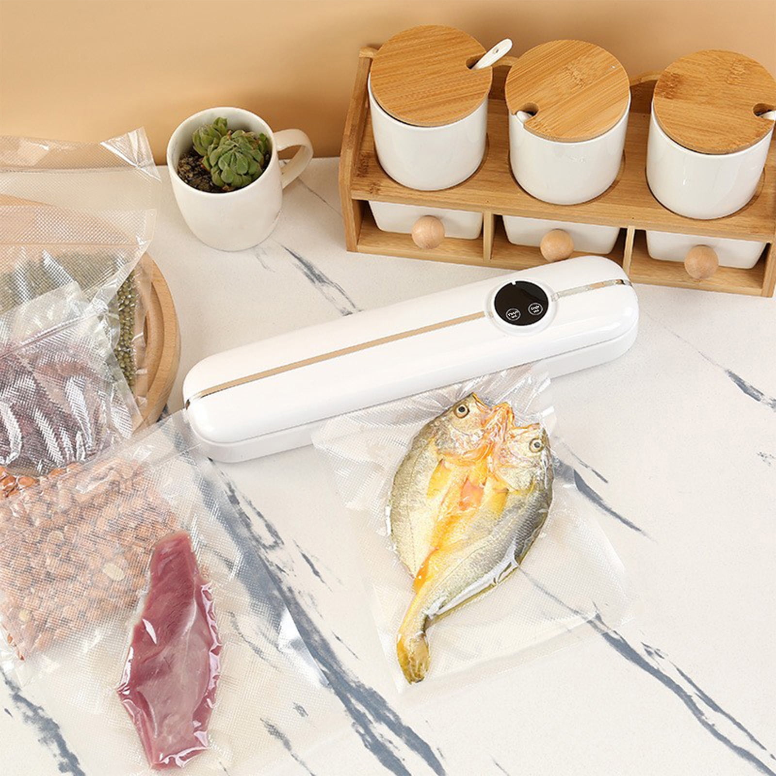 Vacuum Sealer,Food Preservation Machine,Automatic Food Sealing System ...