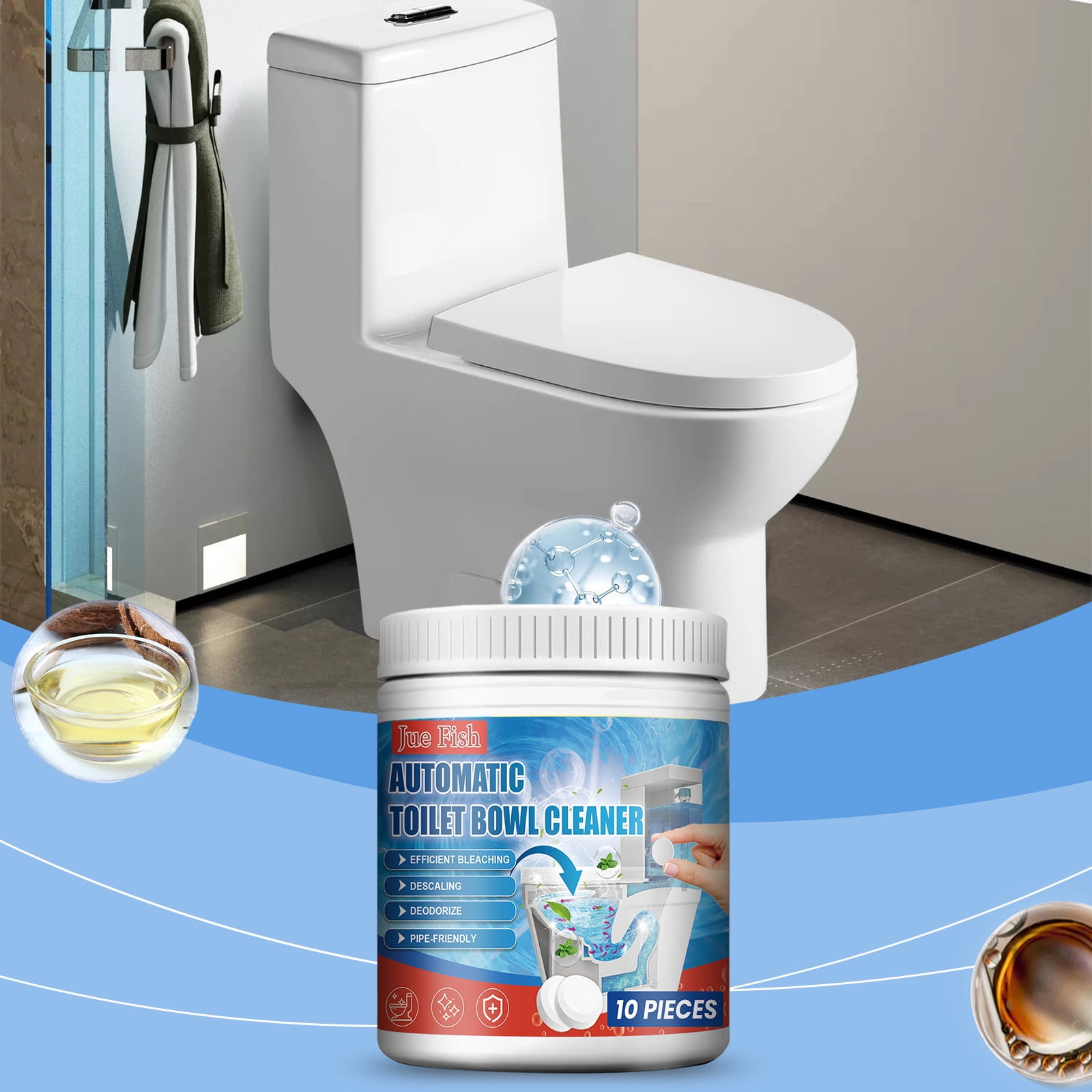 Rwvbm Washer Cleaner,Toilet Stain Remover Cleaning Tablets Toilet ...