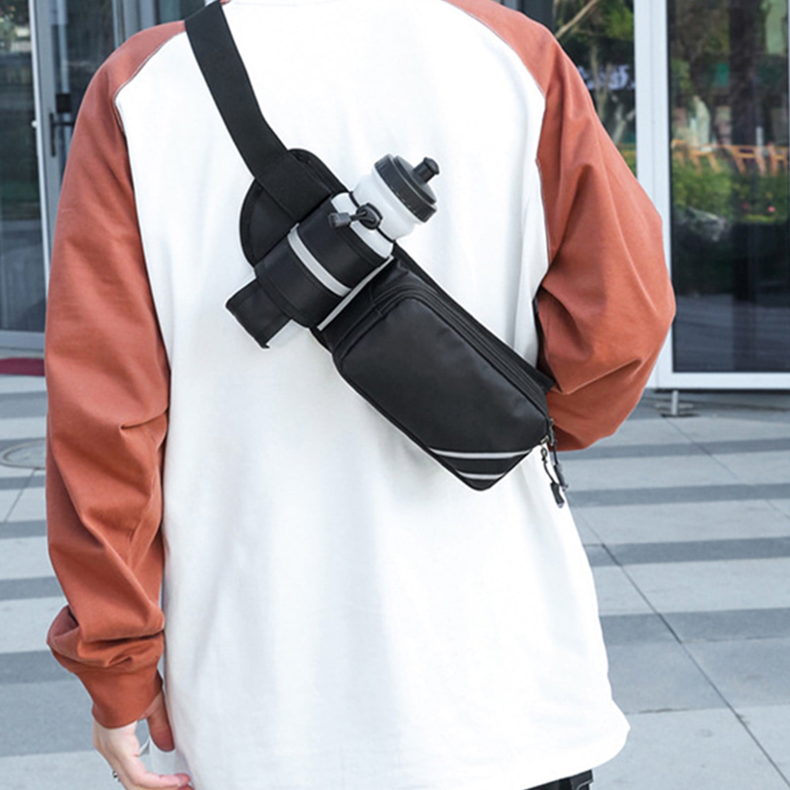 Rwvbm Waterproof Running Waist Pack Nylon Sports Water Bottle Bag ...
