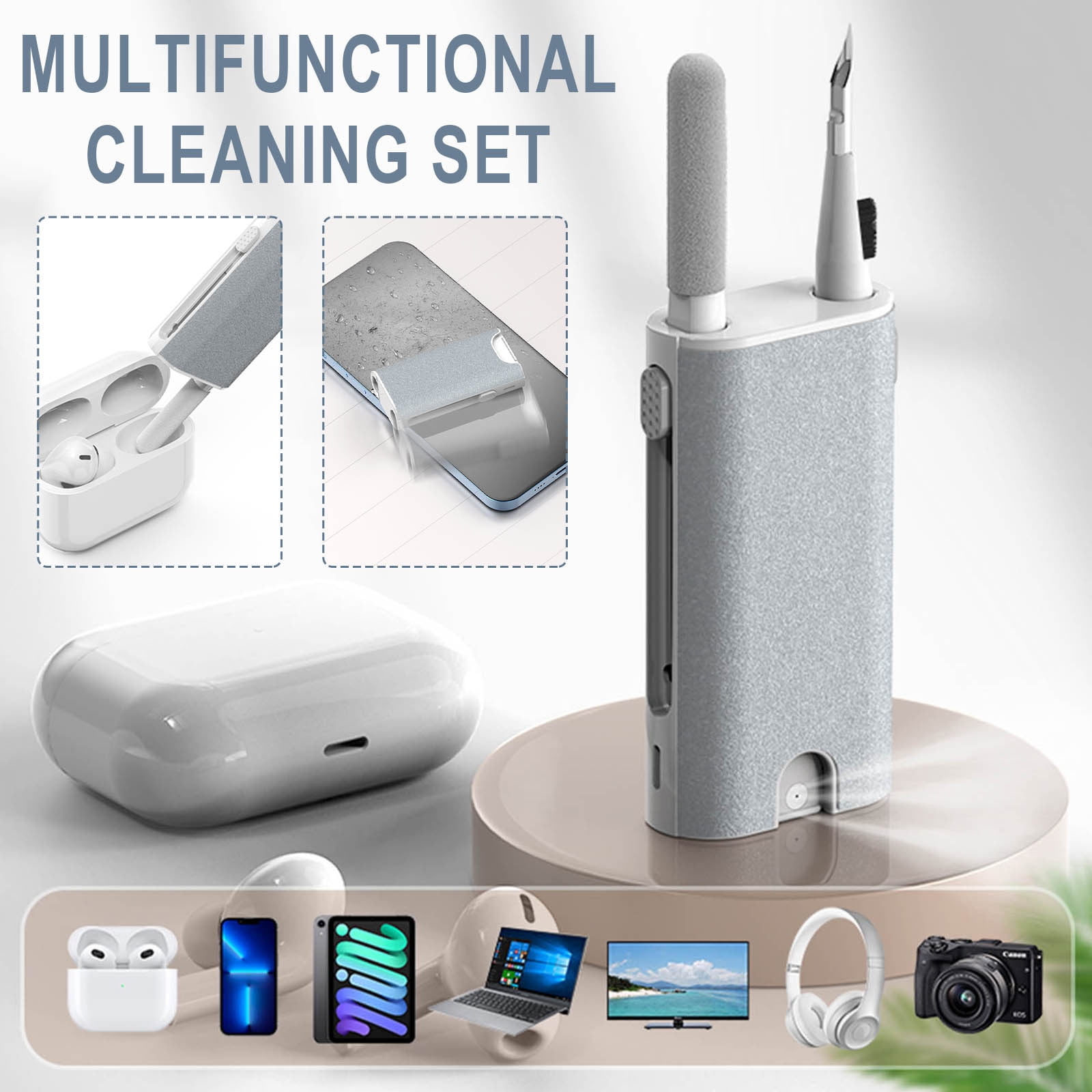 Rwvbm Wireless Earbuds Cleaning Pen 3-in-1 Bluetooth Earphone Cleaner ...