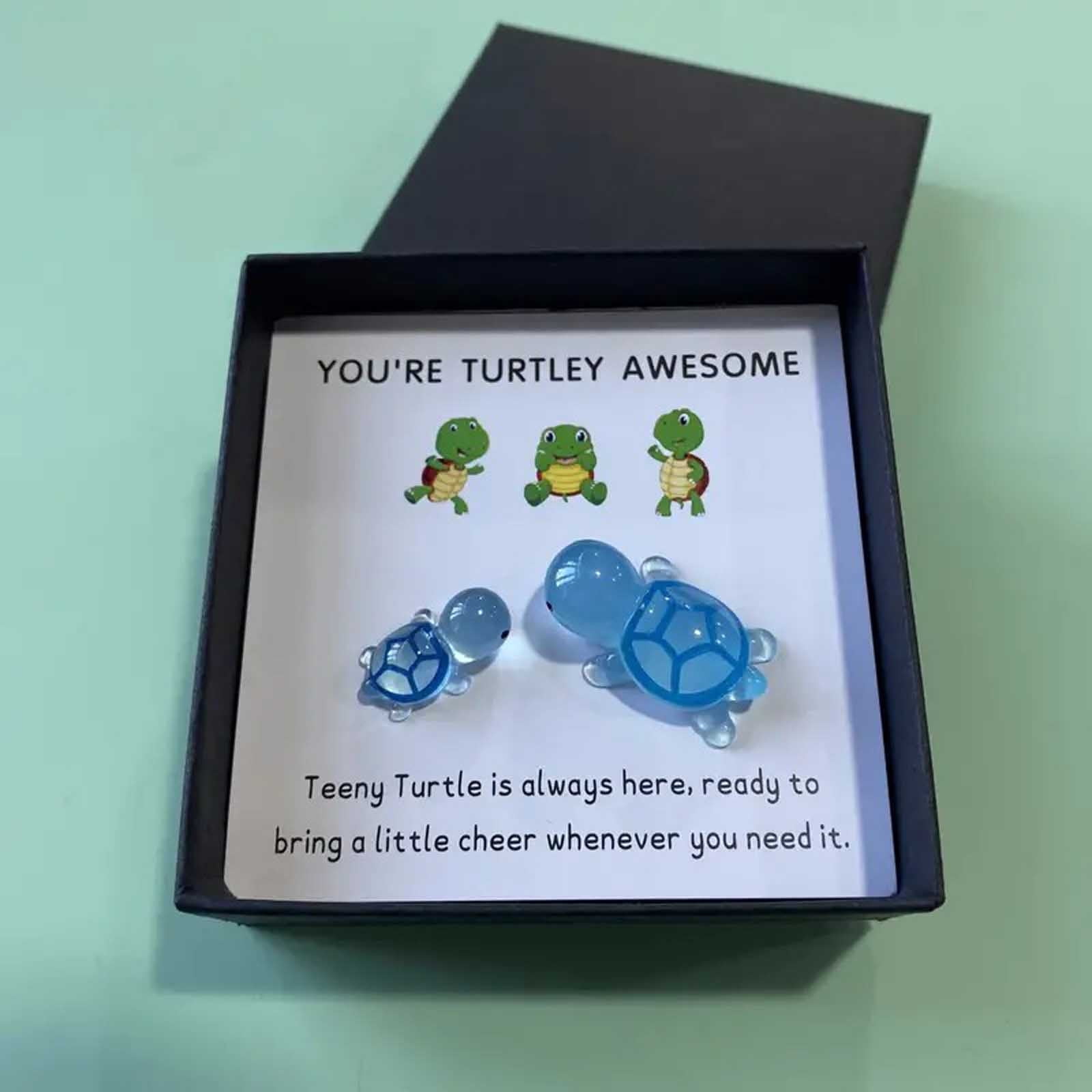 Rwvbm "You're Turtley Awesome" Turtle Gift Box Set - Plastic & Paper ...