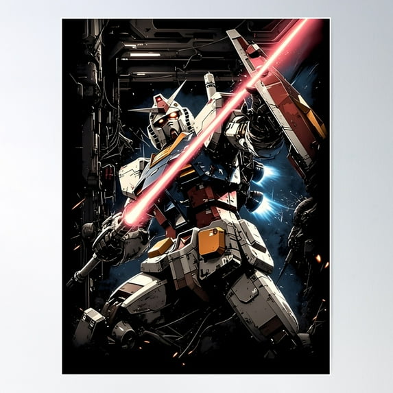 Rx 78 2 Gundam Poster Wall Art, Modern Wall Decor For Living Room ...